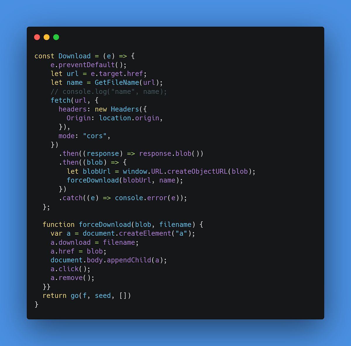 Creating a download link with download attribute not working ? | by anjit pariyar | Medium