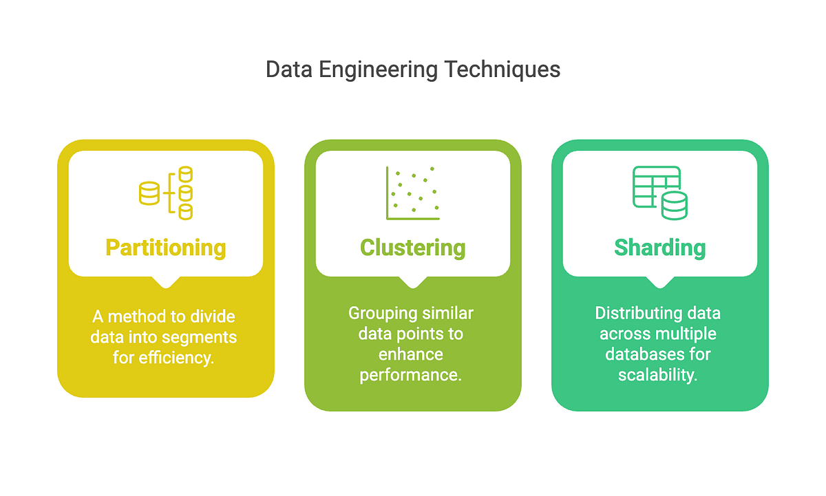 Partitioning, Clustering & Sharding: Boost Performance | by Sarath Sagi | Medium
