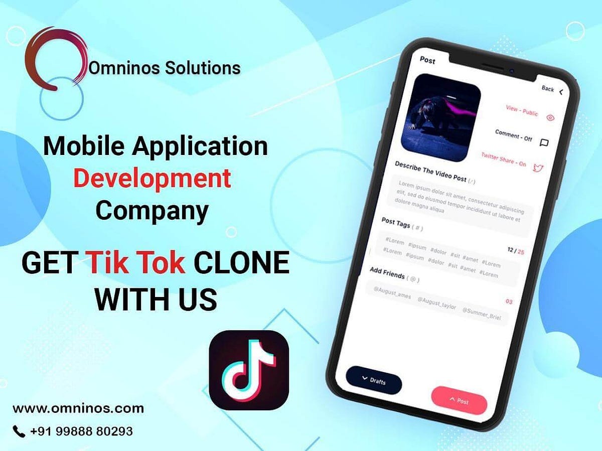Tik tok clone. Omninos Solutions, a leading software… | by omninos solutions | Medium