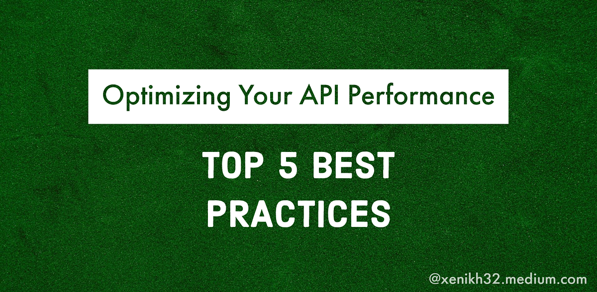 Optimizing your API performance. Someway or the other, most of the ...