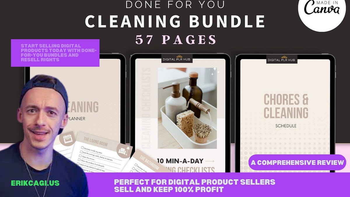 PLR Cleaning Bundle Review for Digital Product Sellers: Customize ...
