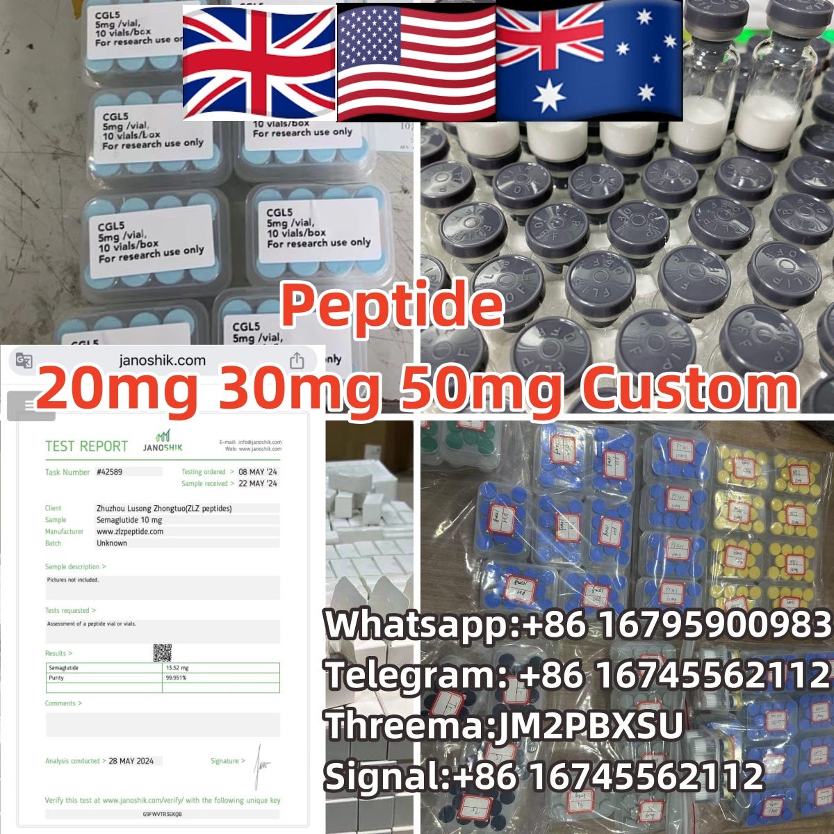 ZLZ peptide 10mg 15mg 30mg Cagrilintide Tirzepatide Whatsapp ...