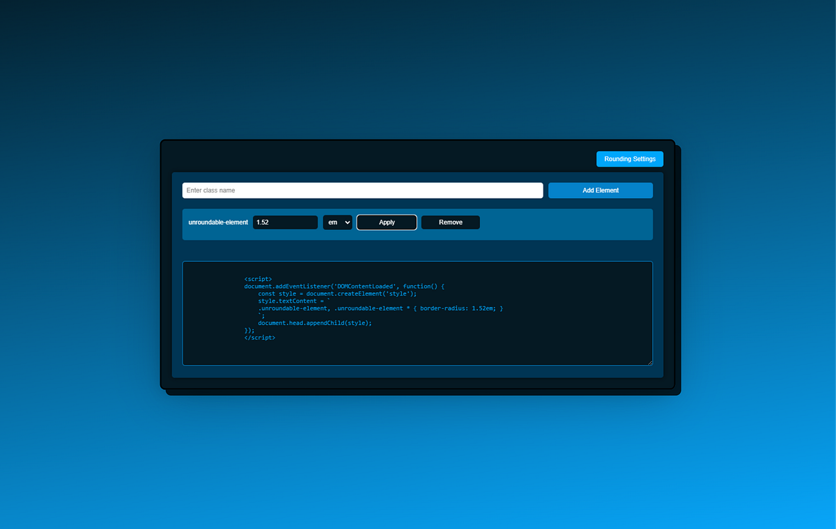 Rounding the Unroundable: Building a Tool to Dynamically Inject CSS ...