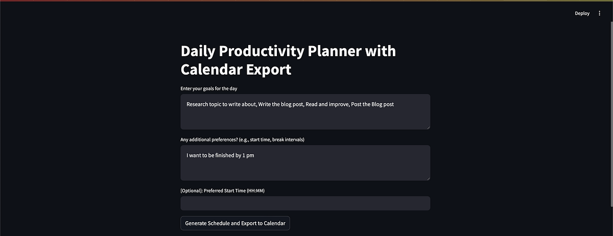LLM App Application AI OpenAI GPT GPT4o-mini Productivity Calendar | Medium