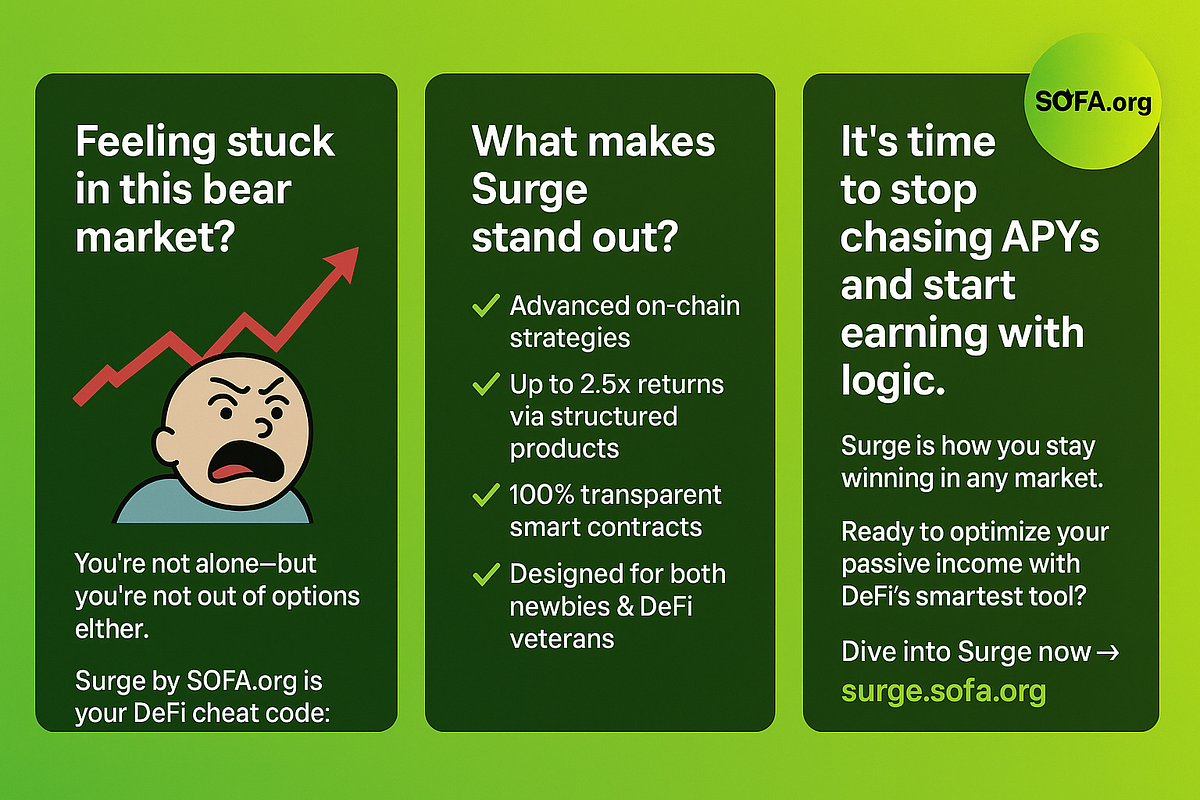 Surge by SOFA.org : Smarter DeFi in Any Market | by Mfon Usoro | Apr, 2025 | Medium