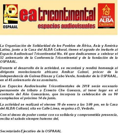 ¨A 52 años de la fundación de la OSPAAAL¨ | by Ariguanabo TV | Medium