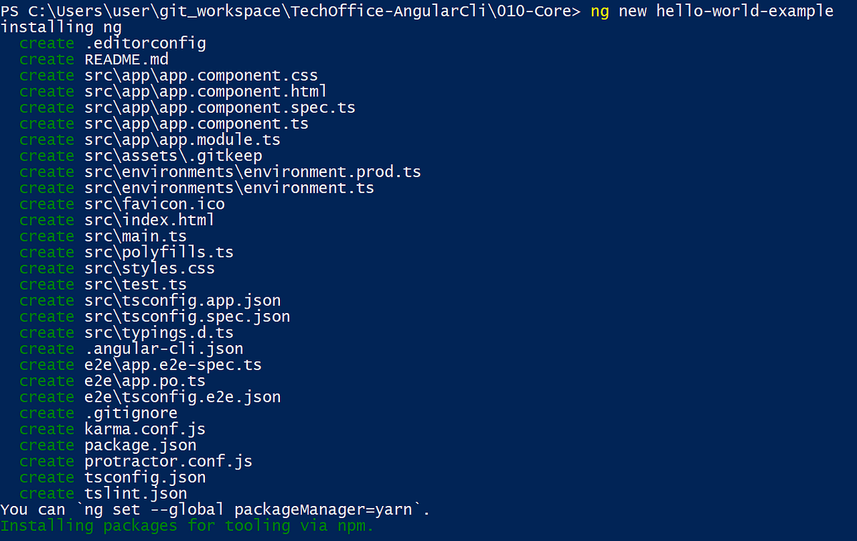 Hello World Example By Angular Cli By Ben Cheng Javascript Self 0585