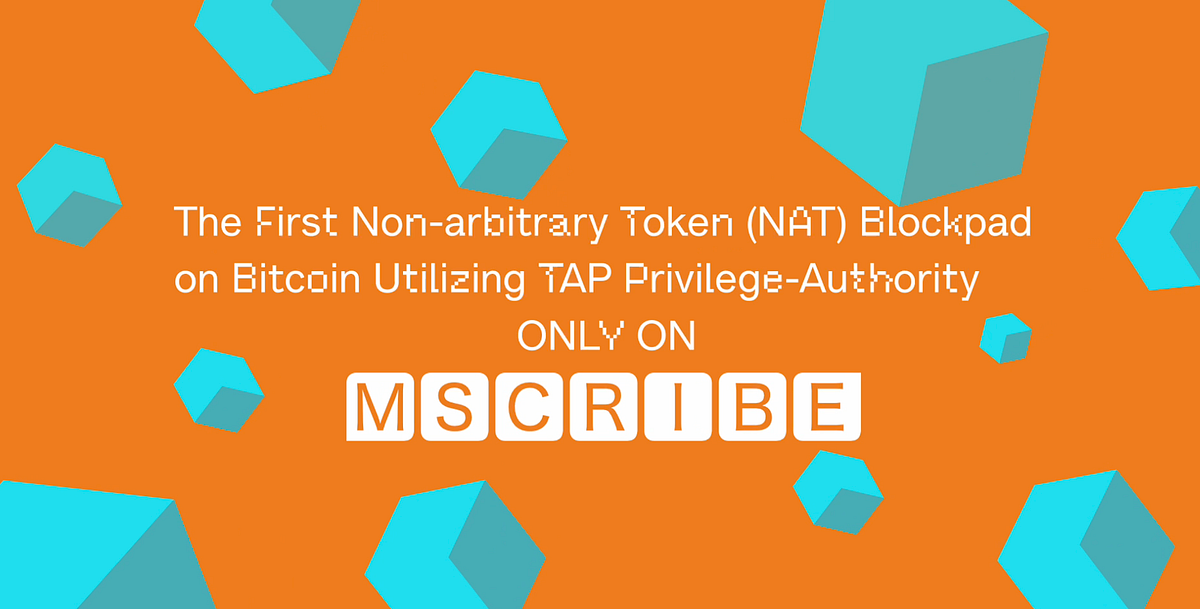 Mscribe to Launch the First Non-arbitrary Token (NAT) Launchpad for DMT Creators — Blockpad | by ...