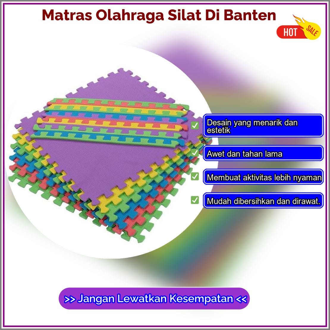 Matras Olahraga Silat Di Banten - Alat Lompat Tinggi - Medium