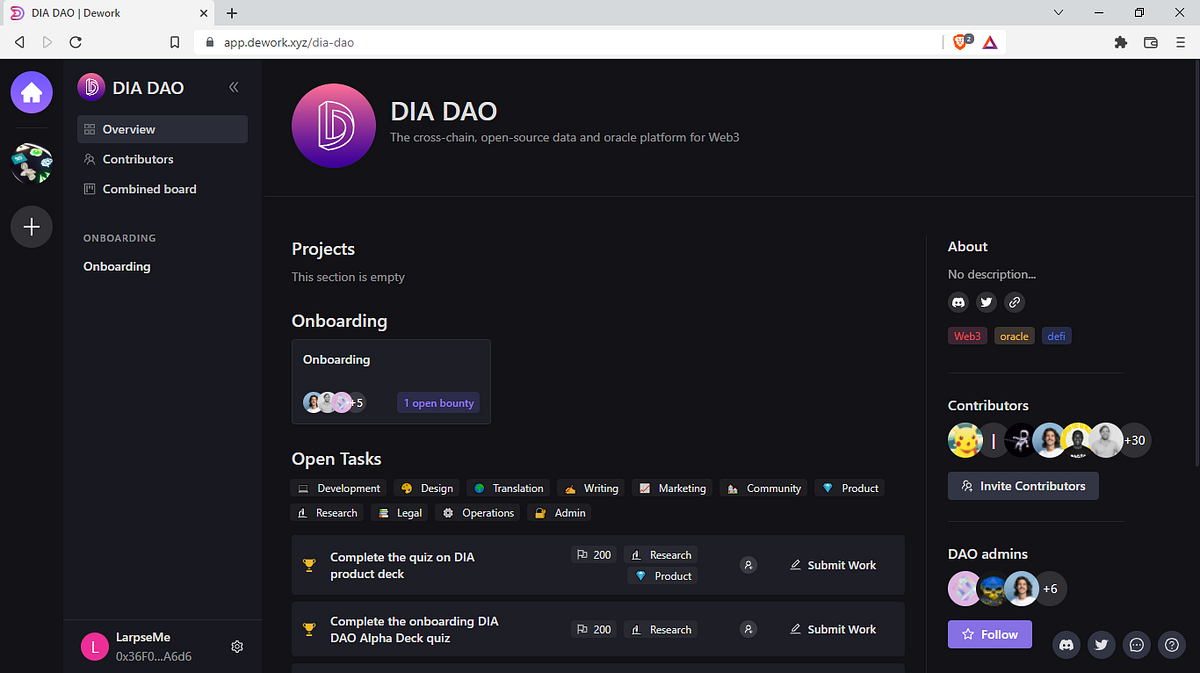 DAOs Using Dework. Dework is a web3-native project… | by Michael Mati | Medium