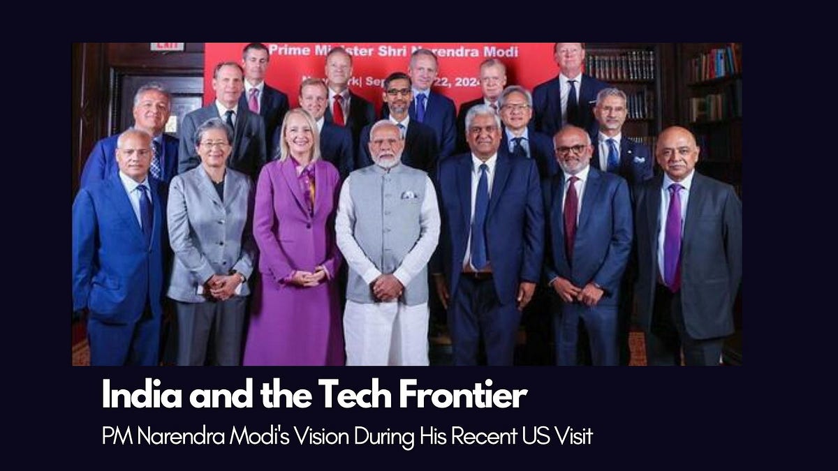 India and the Tech Frontier: PM Narendra Modi’s Vision During His Recent US Visit | by Hybrid ...