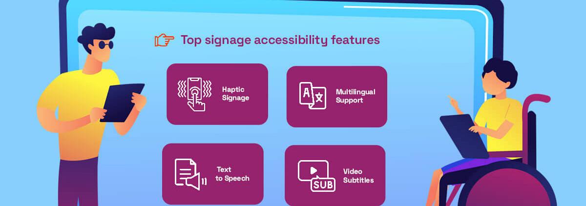 A complete guide to accessible digital signage | Medium