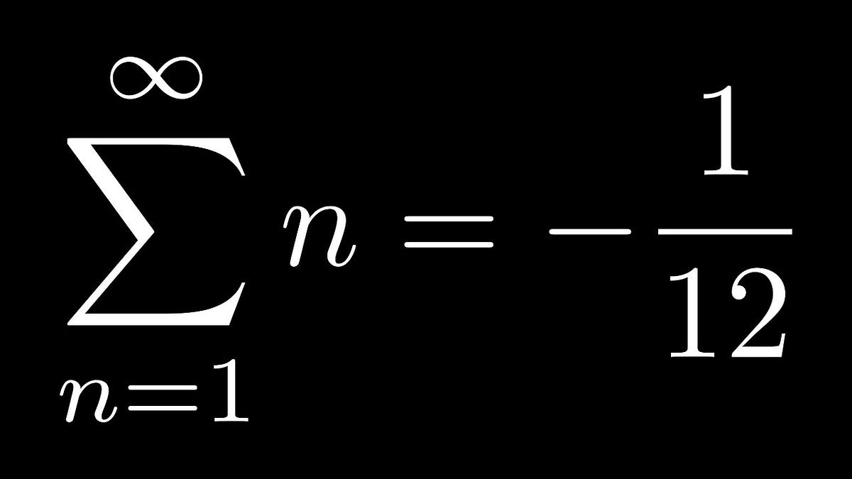 Two proofs That The Sum Of All Positive Integers Is 1 12 By Kuco23