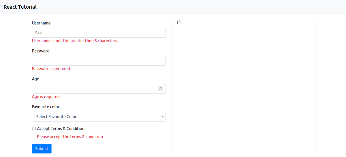 How to a form validation in React Hook Form | by Sasidharan | Medium