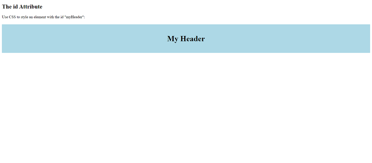 HTML id Attribute. The HTML id attribute is used to… | by Bhavitha ...