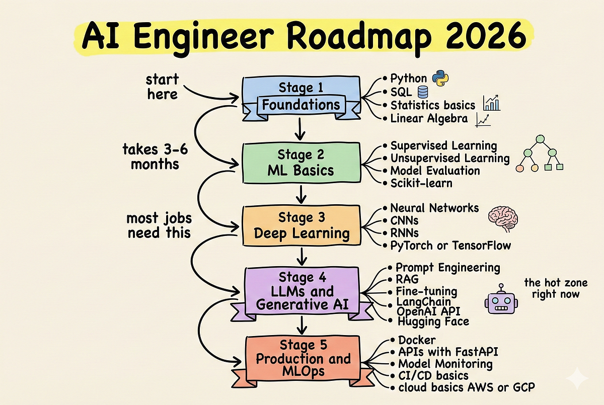 AI Engineer Roadmap 2026: What Engineers Inside Top MNCs Actually Told ...