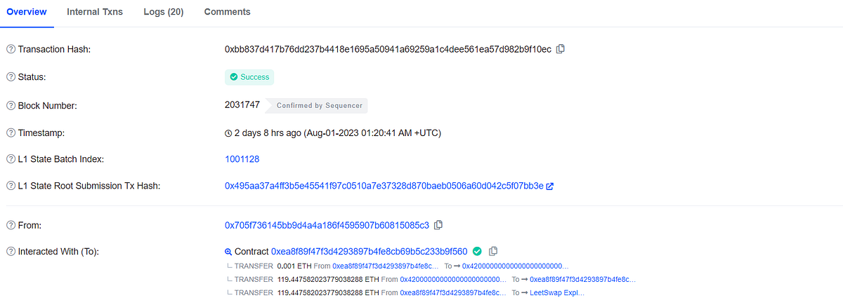 Leetswap Hack Analysis On August 1 2023 Leetswap On The Base… By Shashank Coinmonks Medium