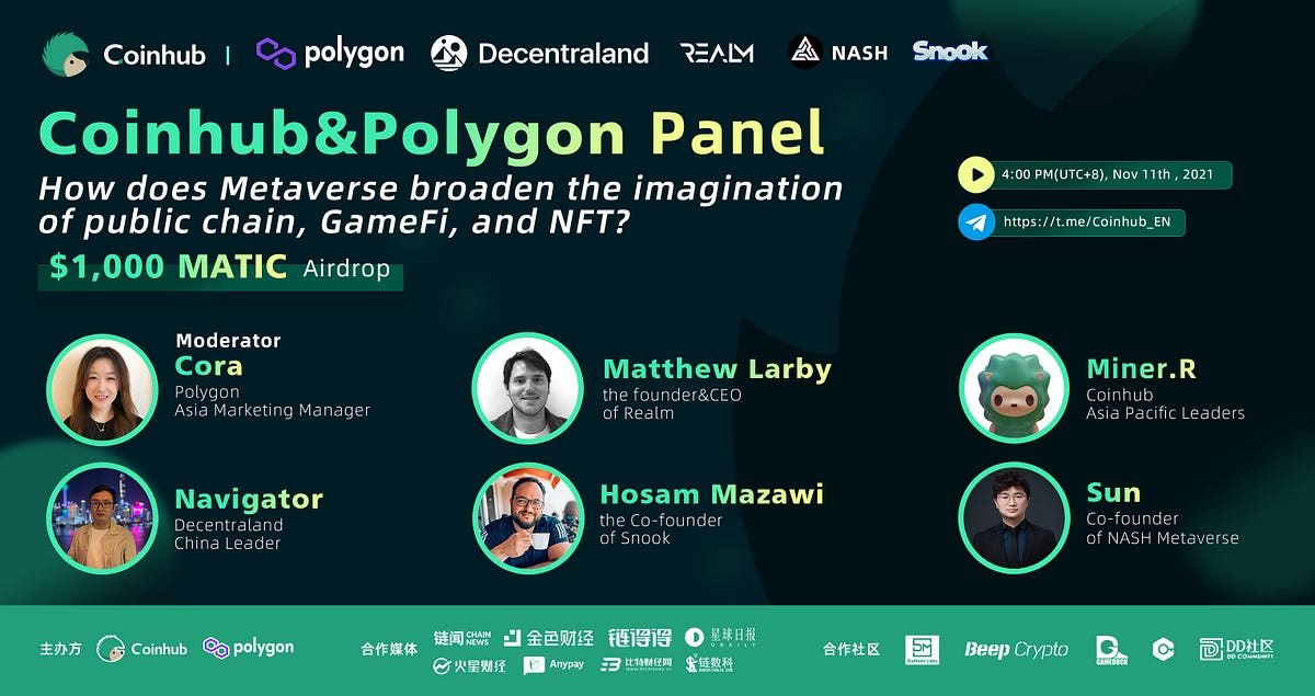 Coinhub & Polygon Panel Recap. On November 11th, Coinhub Wallet and ...