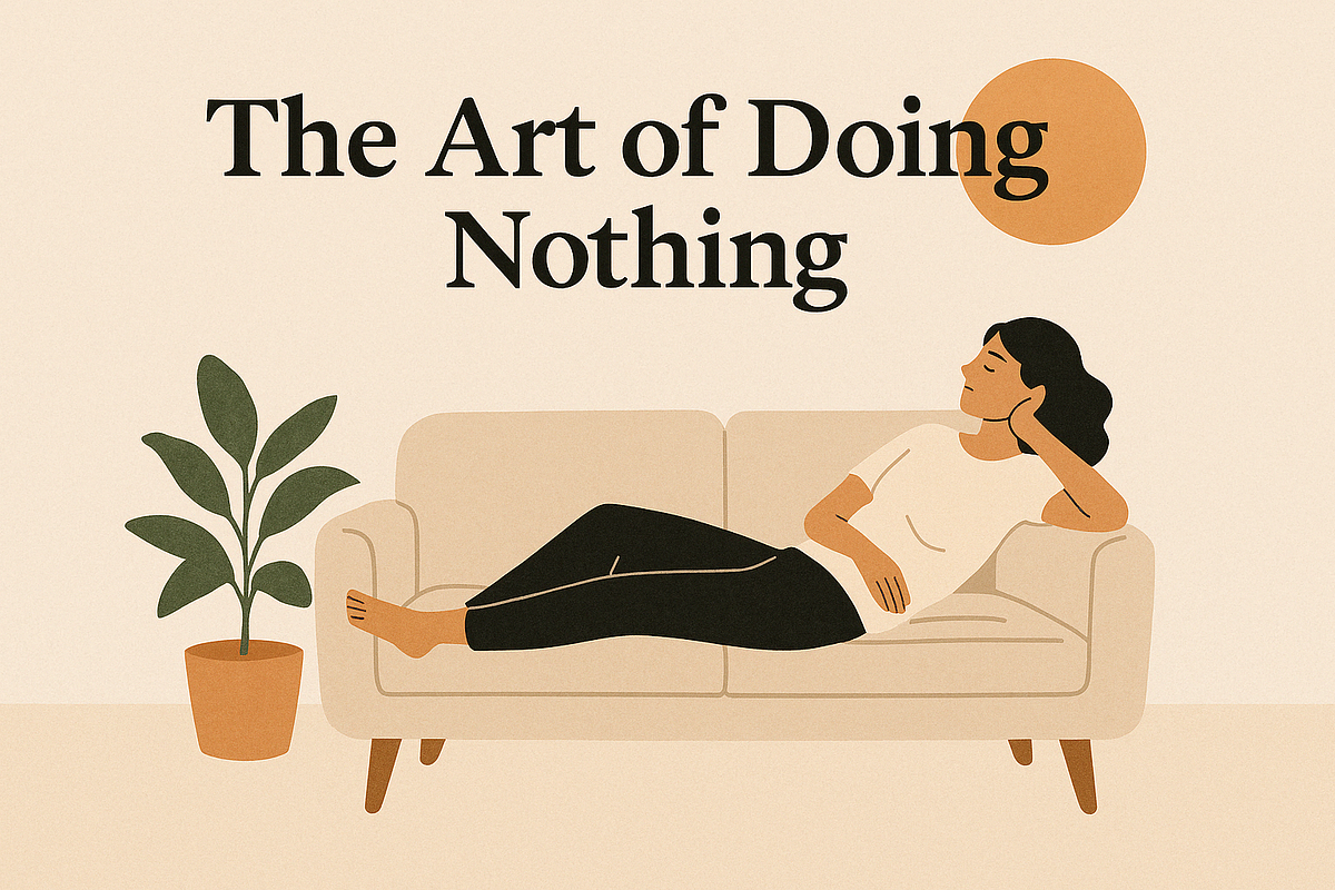 The Art of Doing Nothing. There’s a certain kind of beauty in… | by ...