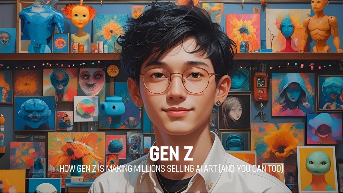 How Gen Z is Making Millions Selling AI Art | by Viberich | Medium