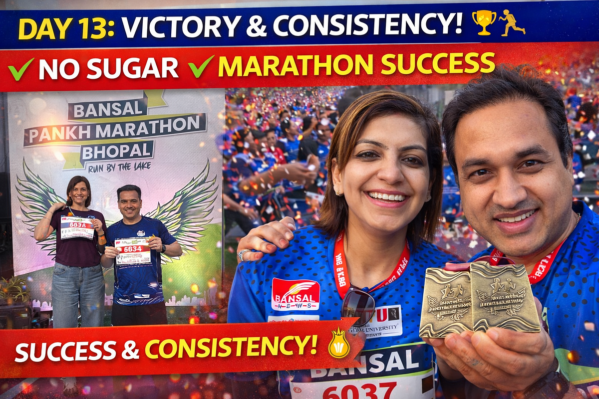 🏃‍♂️ Day 13 — Marathon Mindset, Sugar-Free Victory! 🔥 | by Ravinimbus ...