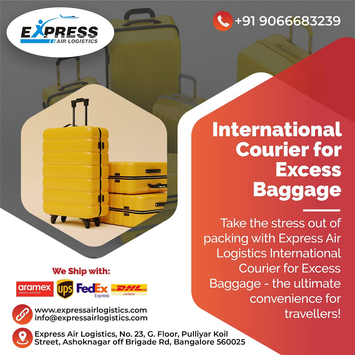 INTERNATIONAL COURIER FOR EXCESS BAGGAGE - Sandrawalker - Medium