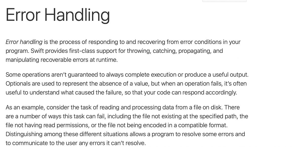 Challenge Day21. #100daysofswift #errorhandling | by Zoe Liauh | Medium