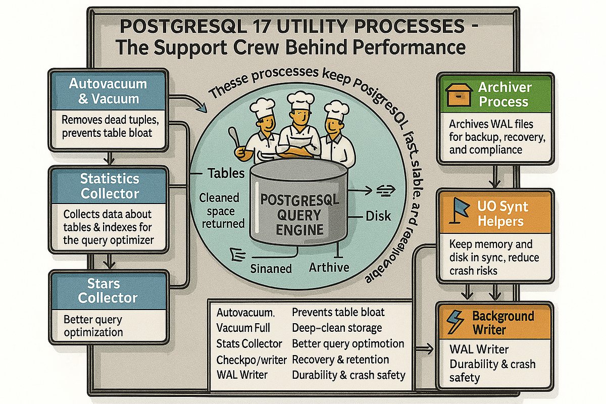 06- PostgreSQL 17 Performance Tuning: Utility Processes Explained | by Jeyaram Ayyalusamy | Aug ...
