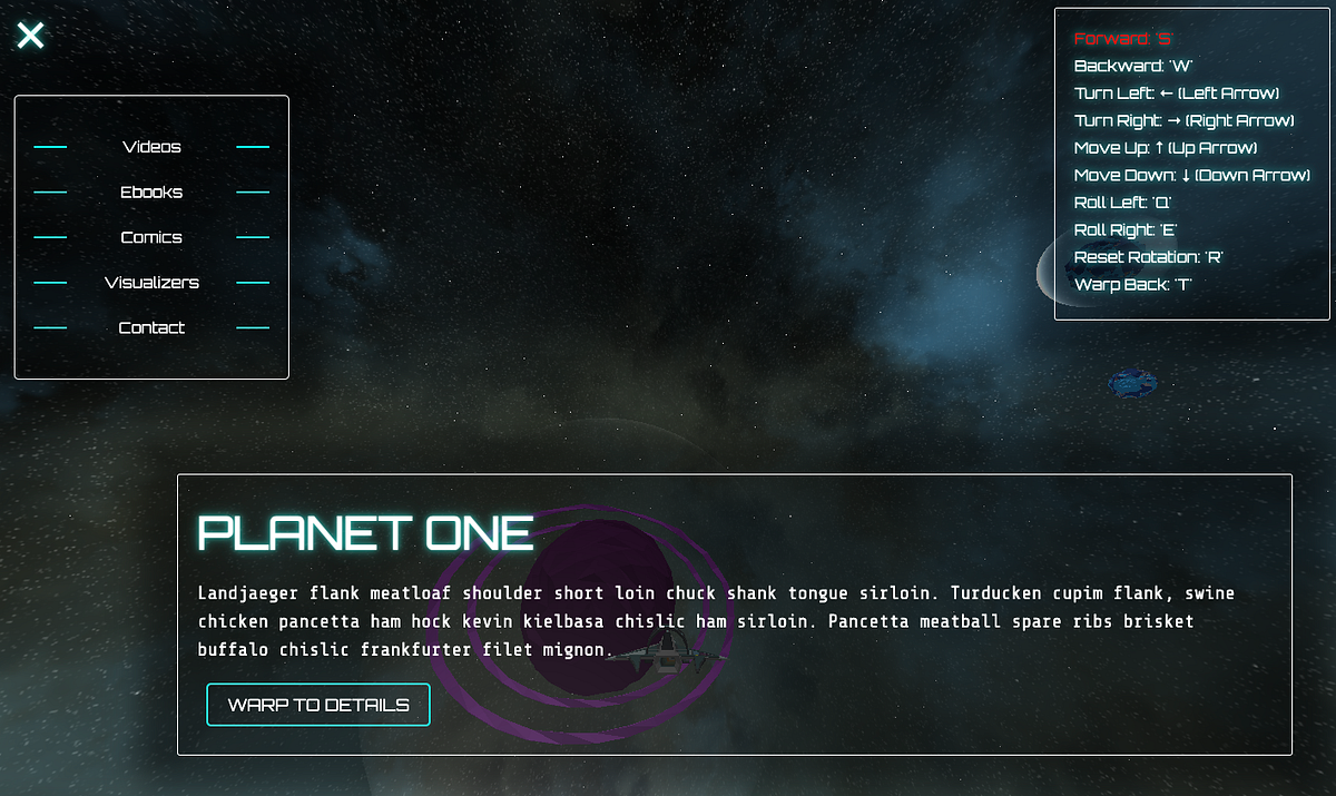 Crafting an Interactive Galaxy Page with Three.js | Medium