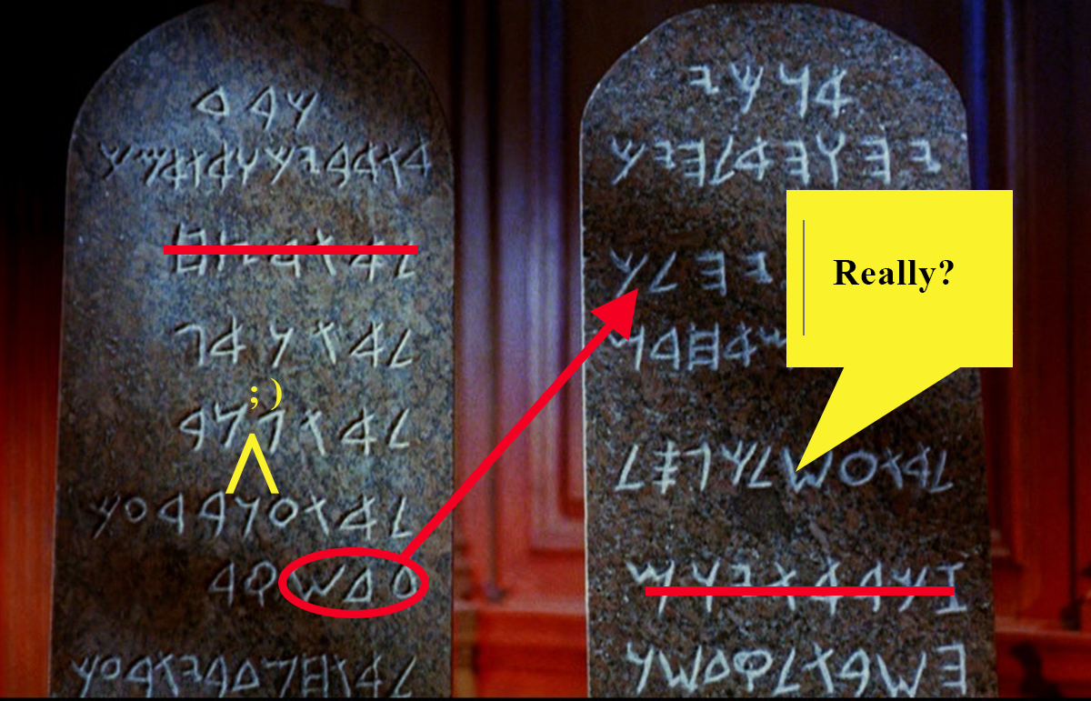 Moses Tries to Make the Ten Commandments More Consumer-Friendly | by ...