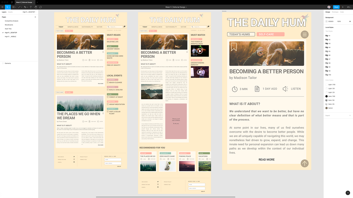 UX / UI Design | Project Editorial Design | by Dennis Möbius | Medium