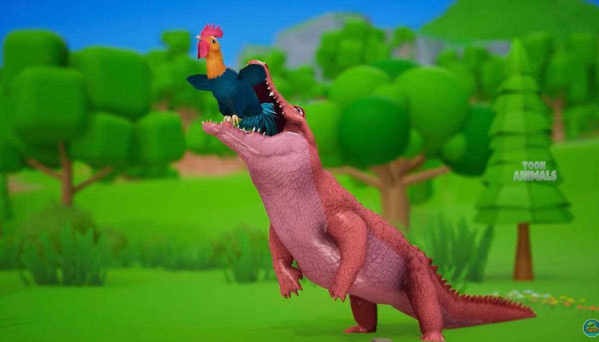 Two Chickens & Snake | Wild Animals vs Farm Animals | Cow, Pig, Horse ...