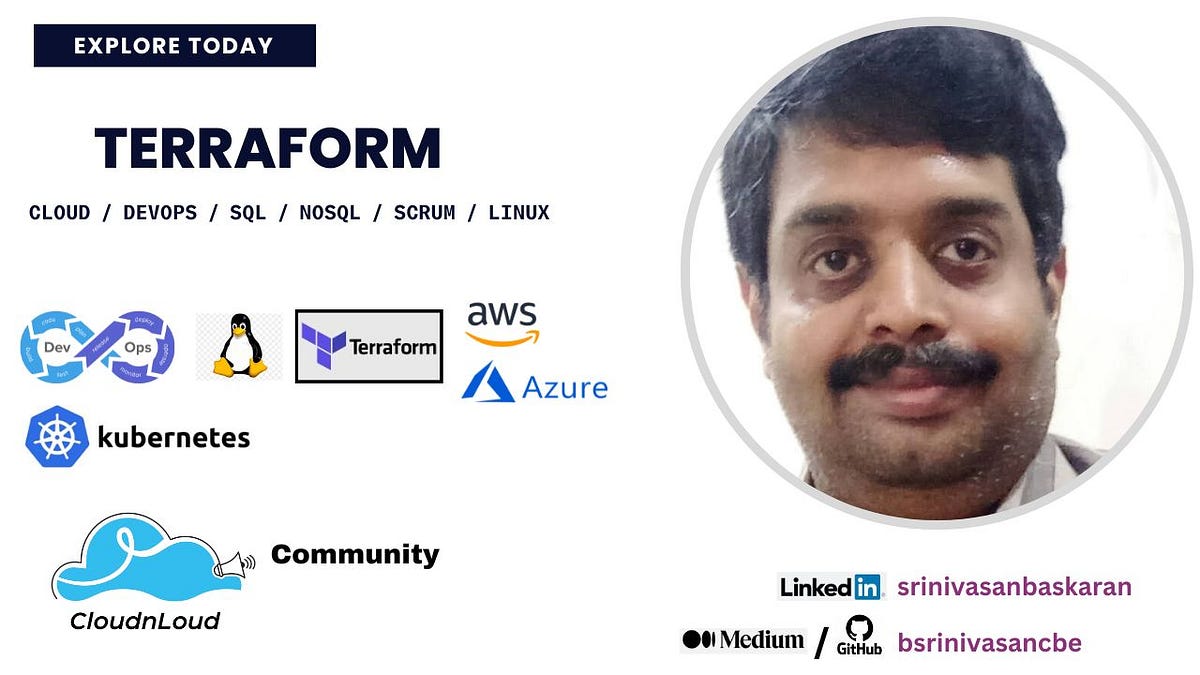 Basic Terraform Commands And Usage With Sample By Srinivasan Baskaran Cloudnloud Tech