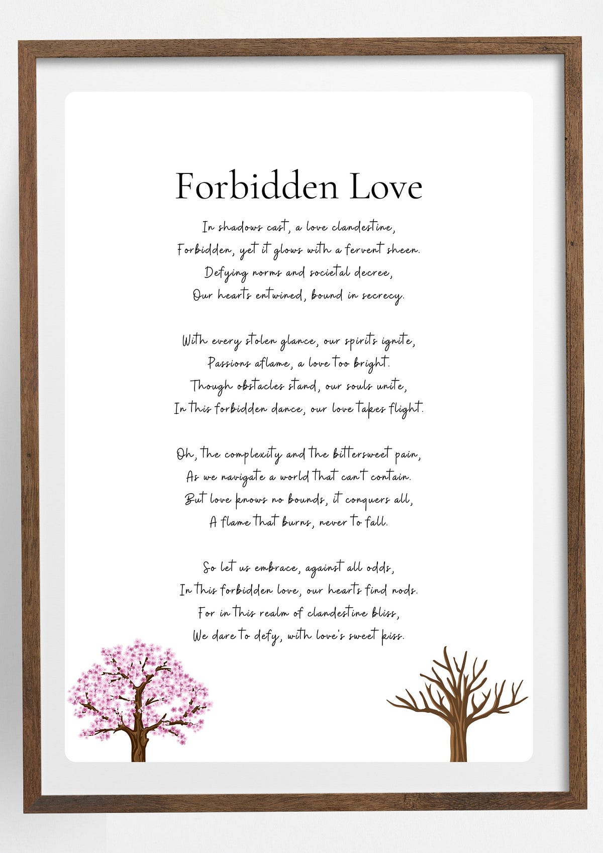 Forbidden Love. In shadows cast, a love clandestine… | by Ballad Belle ...
