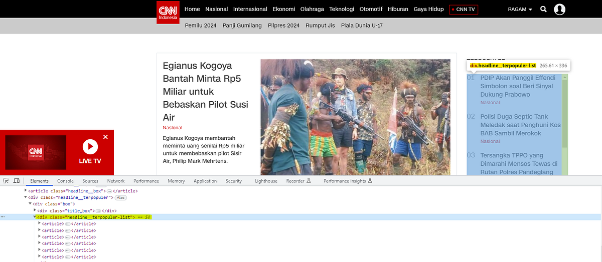 Mastering Python by Creating Scraper to Most Popular News in cnnindonesia.com — Part 3: Scraping ...