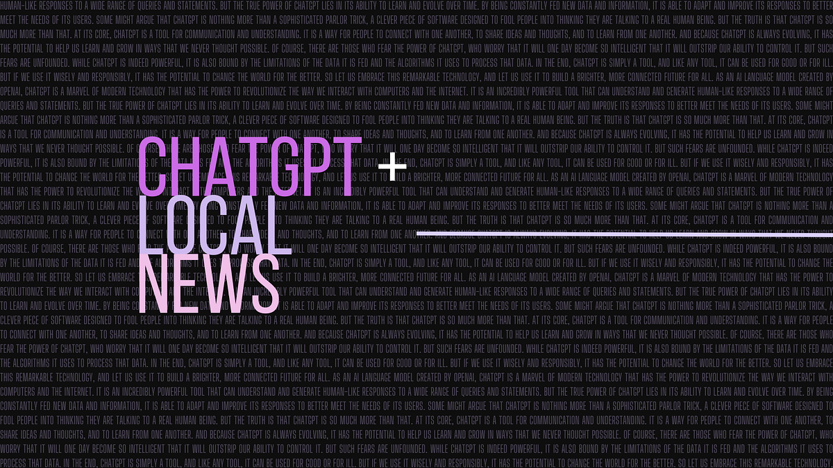 New ChatGPT handbook helps publishers use AI for local news | by Joe ...