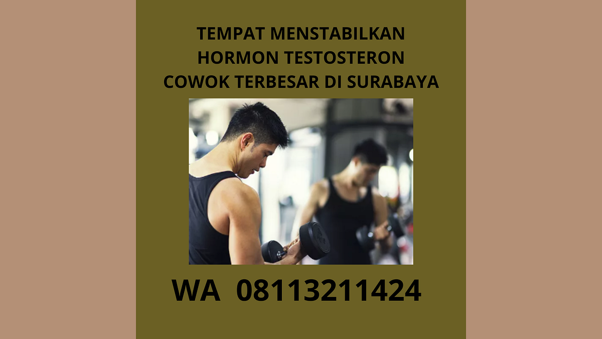 TEMPAT MENSTABILKAN HORMON TESTOSTERON COWOK TERBESAR DI SURABAYA, WA ...