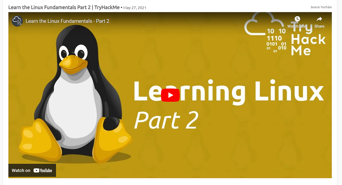 TryHackMe Linux Fundamentals Part 2 WriteUp/Walkthrough | by Uhaan Shrestha | Medium