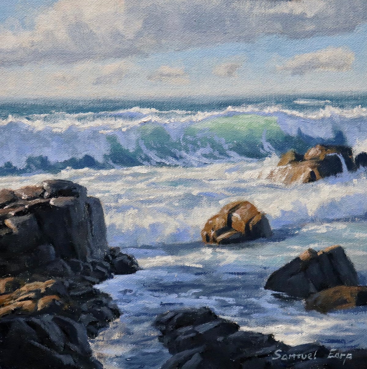 How to Paint a Seascape. Painting seascapes is a fun subject to… | by Samuel Earp Artist | Medium