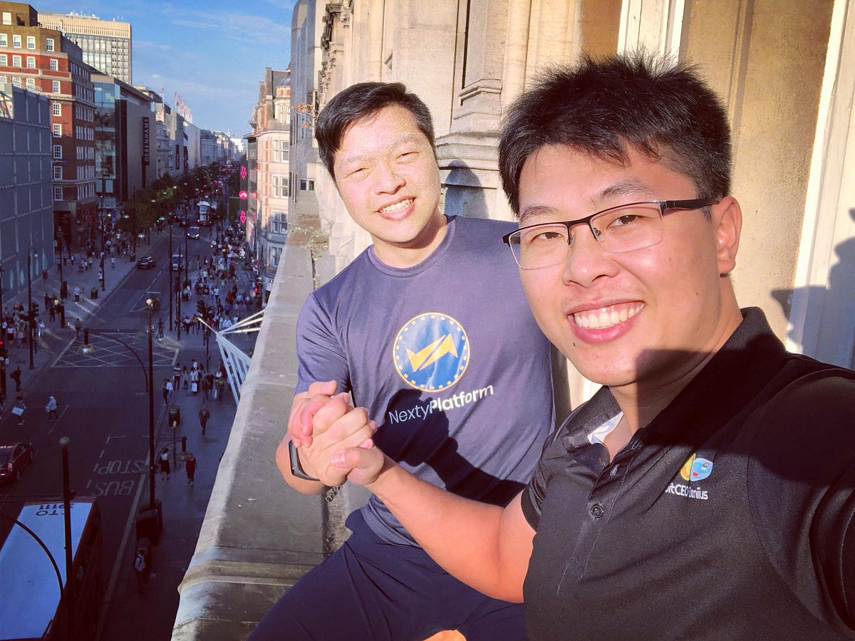 On the highest balcony of the London’s busiest street — Oxford Street — there is the handshake ...