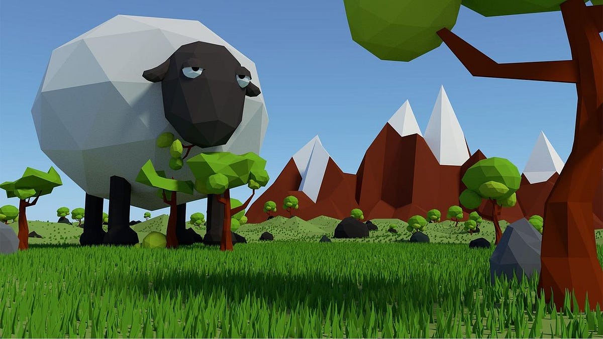 Low poly. Low poly este un tip de modelare… | by Andra Cozma | SM-Design