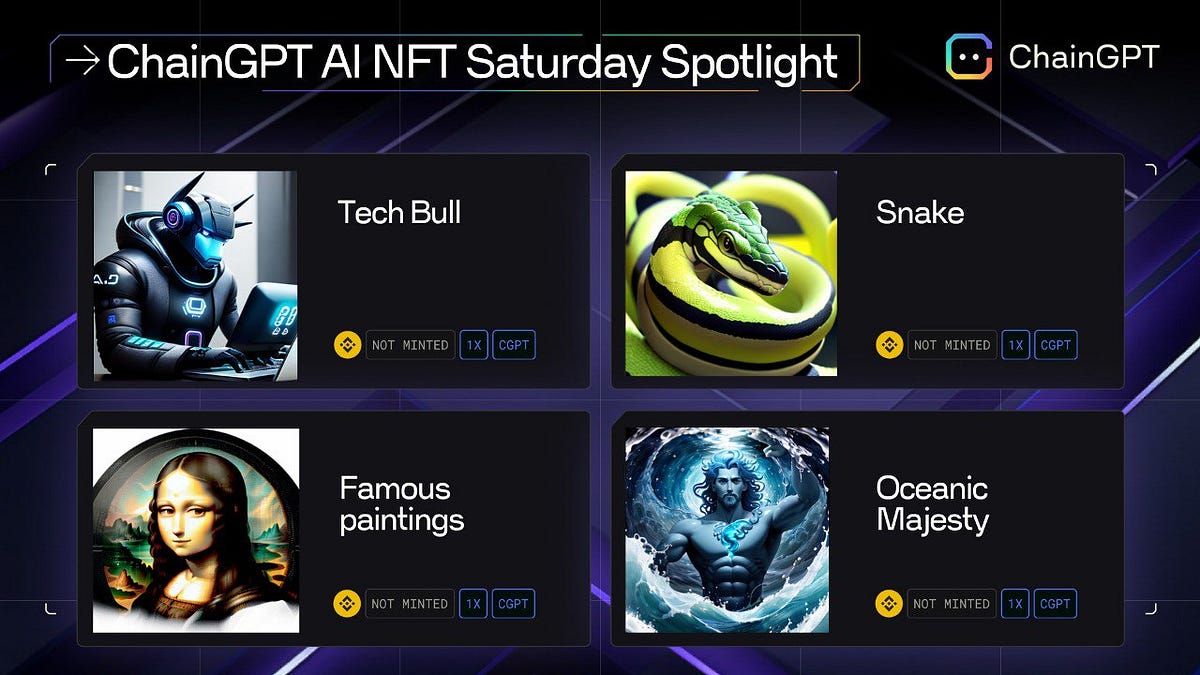 ChainGPT AI NFT Saturday Spotlight: Winners for 01.20. | by ChainGPT | Jan, 2024 | Medium