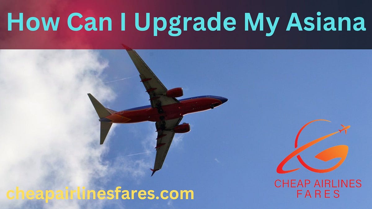 How Can I Upgrade My Asiana - CheapAirlines Fares - Medium