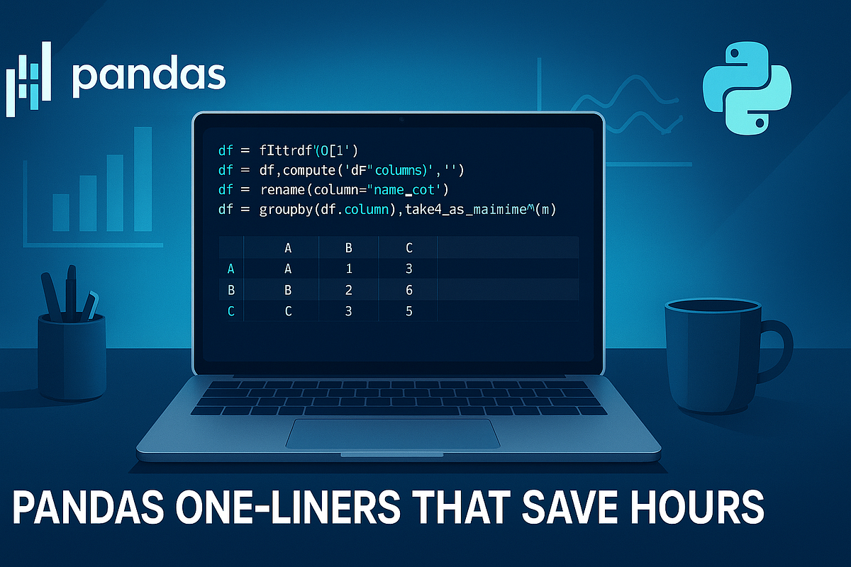 Pandas One-Liners That Save Hours | by Bhagya Rana | Jul, 2025 | Medium