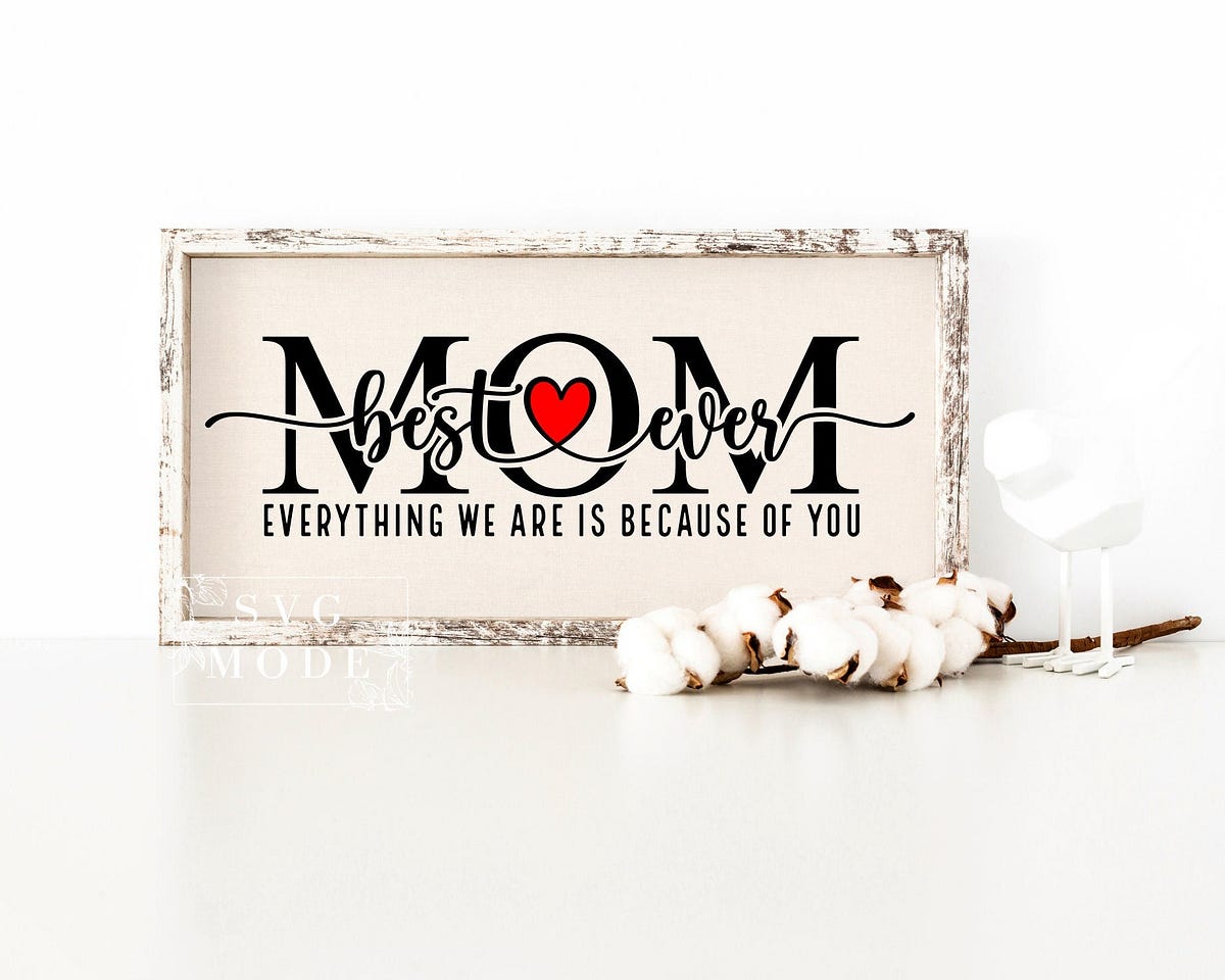 Best Mom Ever SVG PNG PDF, Mom We Love You Svg, Happy Mother’s Day Svg ...