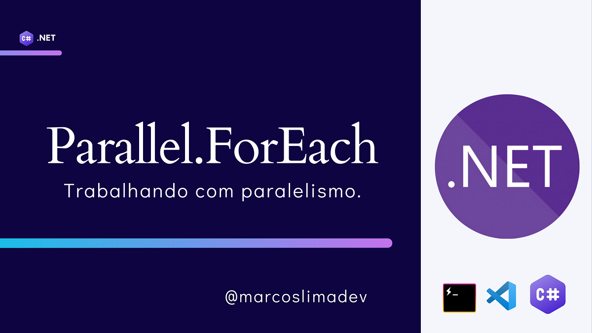 Trabalhando com Parallel.Foreach. No dia a dia como desenvolvedor de… | by Marcos Lima | Medium