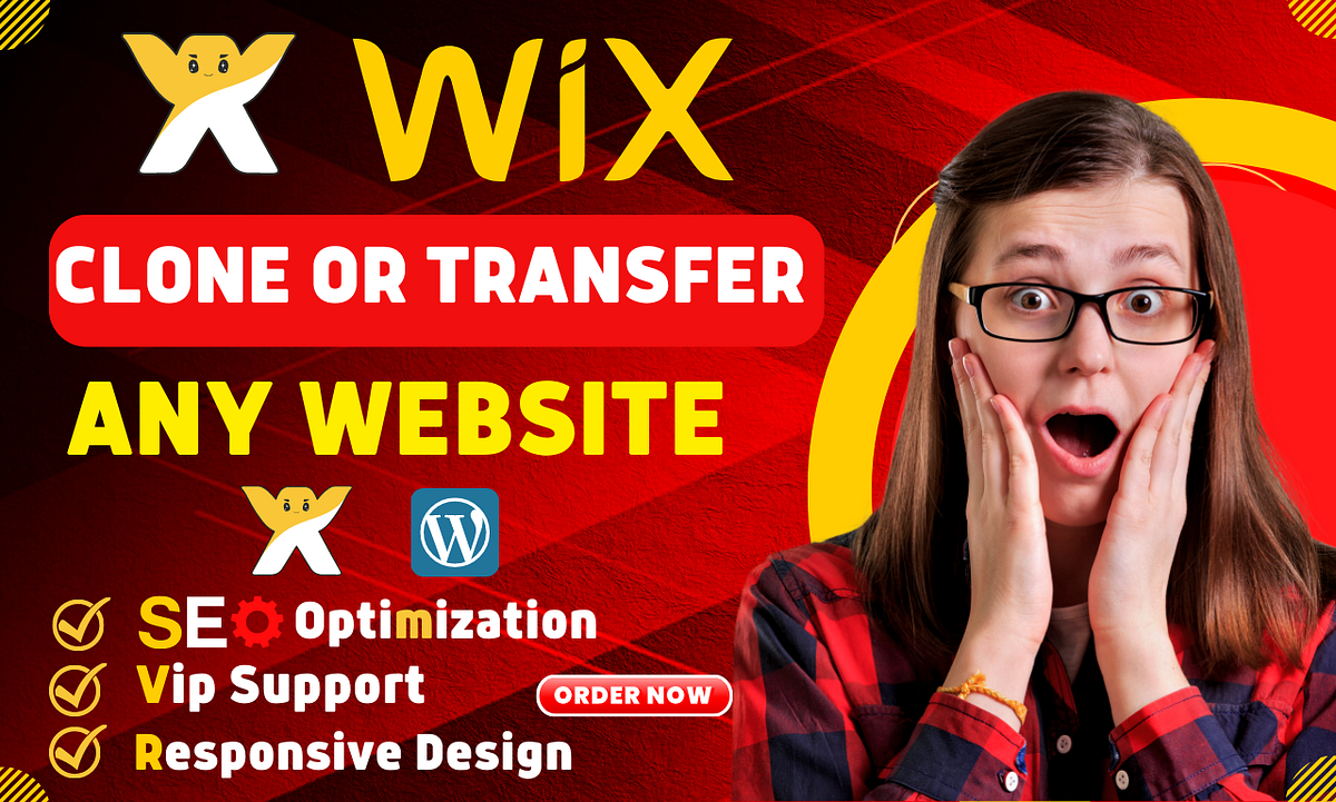 redesign website copy clone website and clone WordPress website or Wix ...