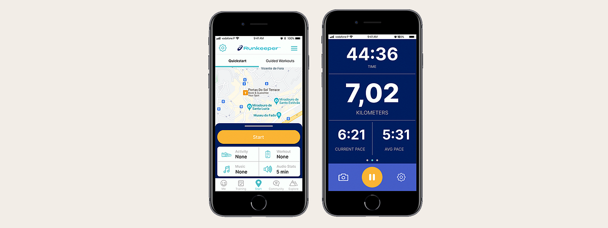 Redesigning Runkeeper App: UI Challenge | by Ana Maria Montag | Medium