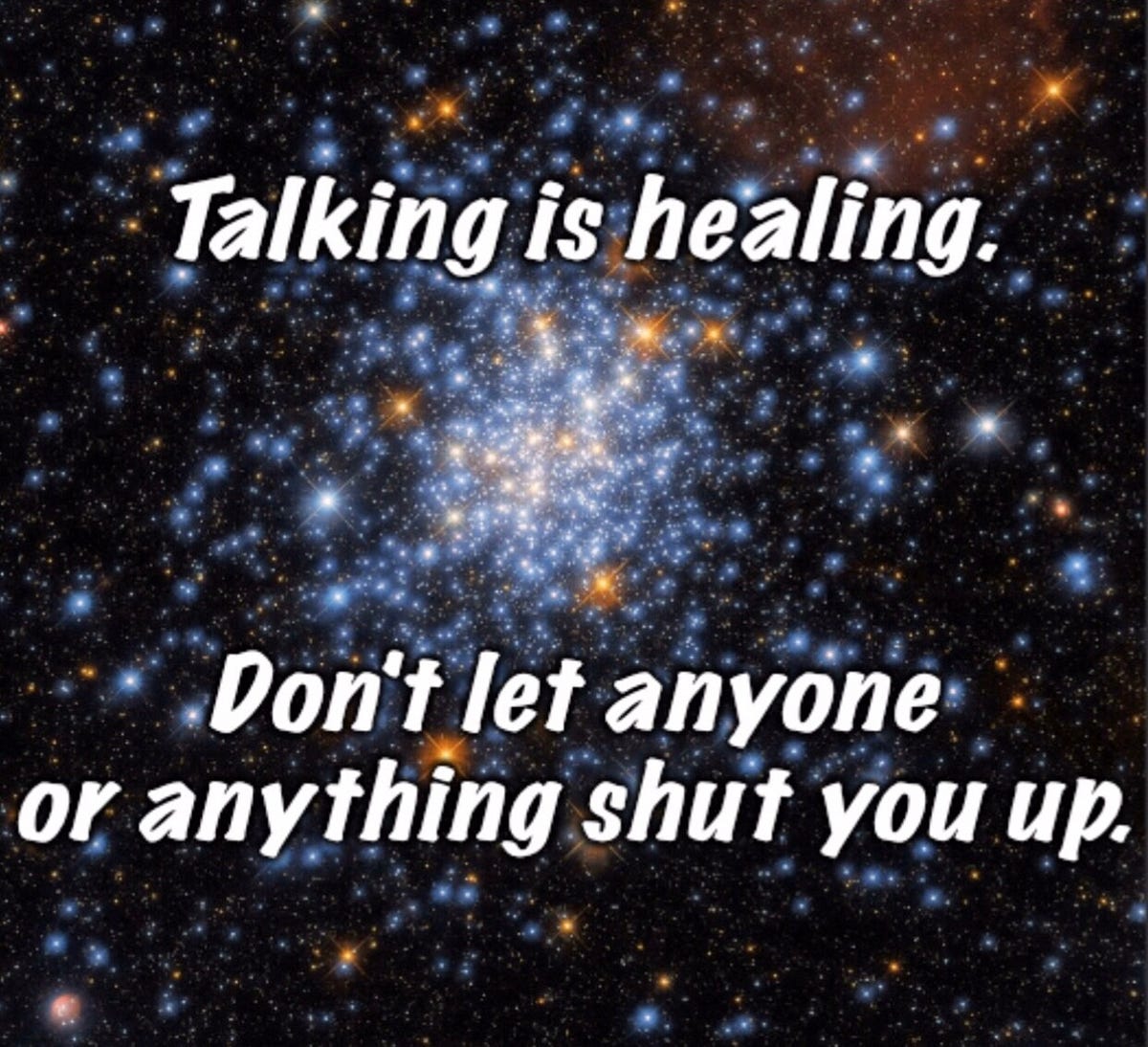 Talking is healing…. I originally posted this on July 8… | by C. A ...