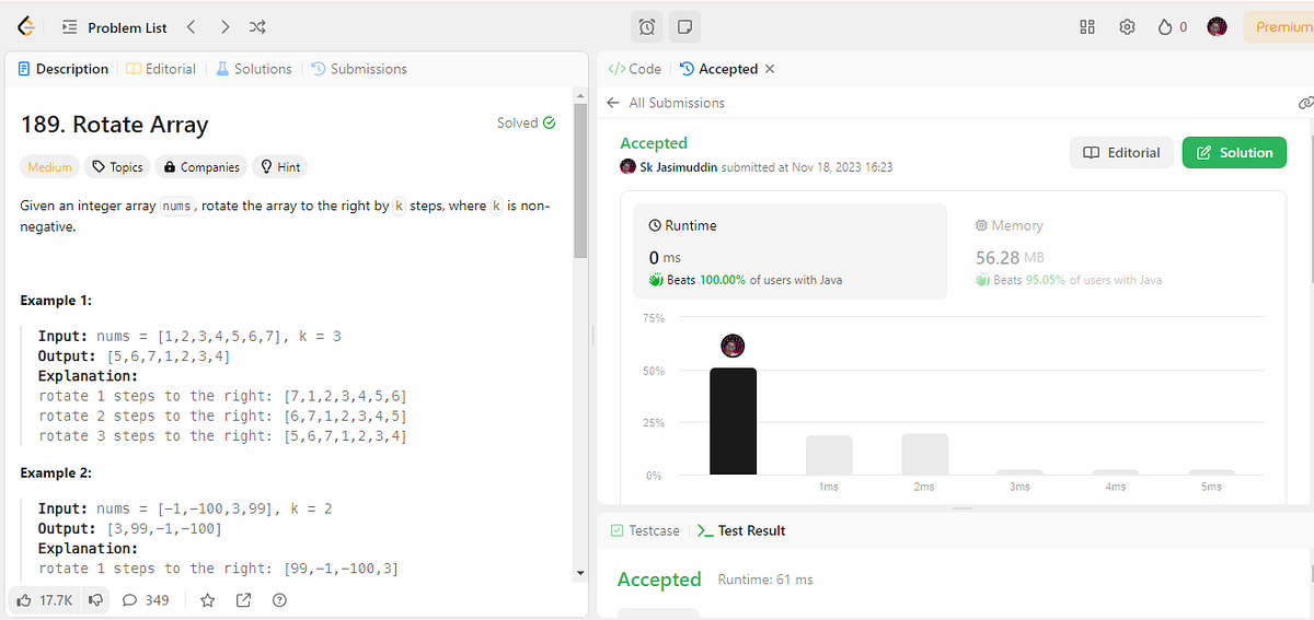 189. Rotate Arrayy by K Steps. Introduction | by Skjasimuddin | Medium